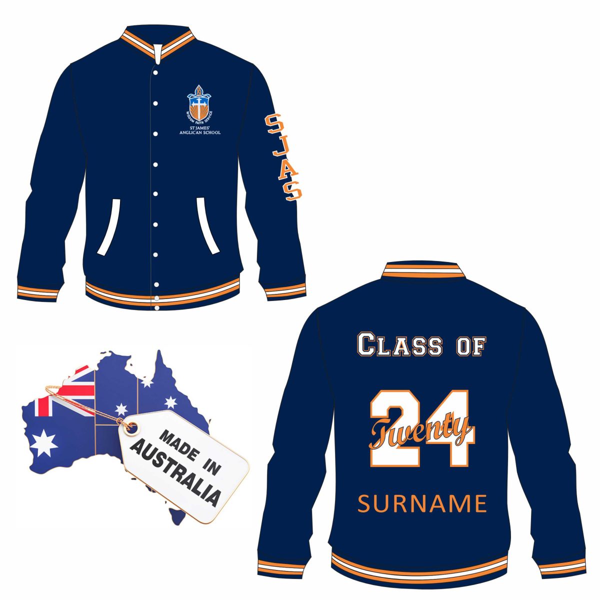 Leavers Jacket Perth Year 12 School Jackets Perth Varsity Jacket