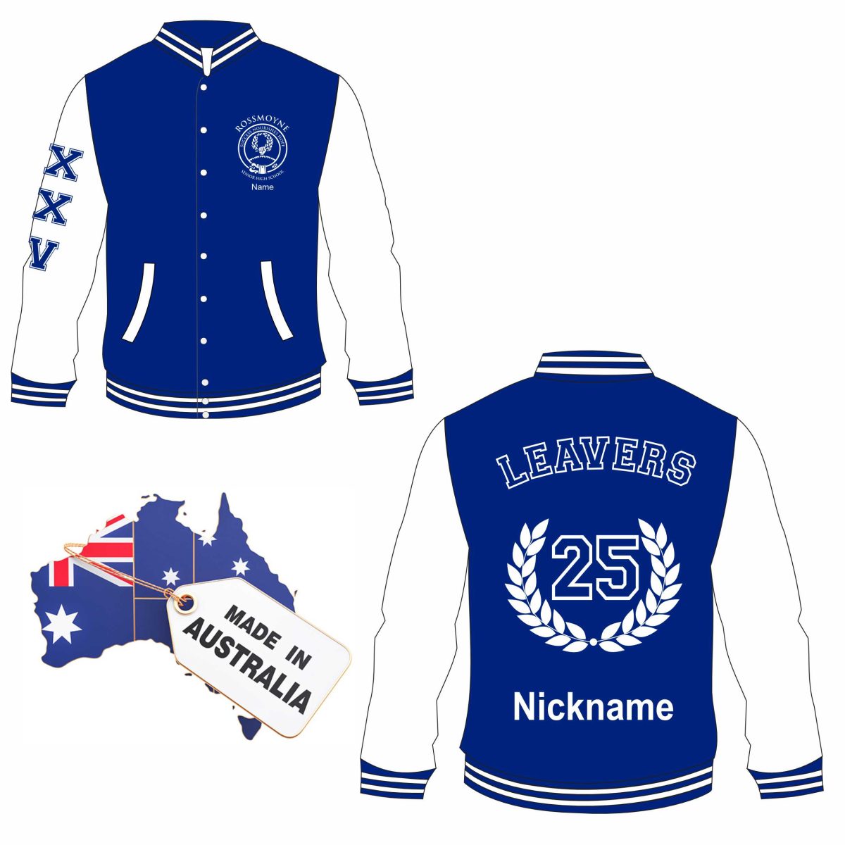 Leavers Jacket Perth Year 12 School Jackets Perth Varsity Jacket