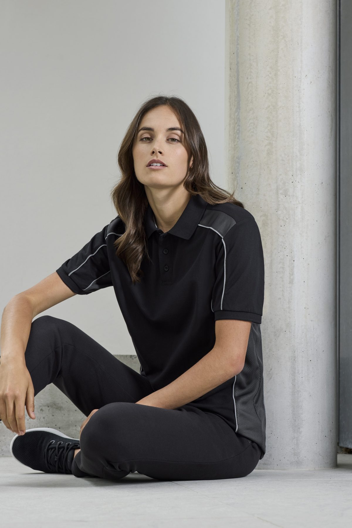 Unisex Grid Short Sleeve Polo - Wanneroo Uniforms Perth